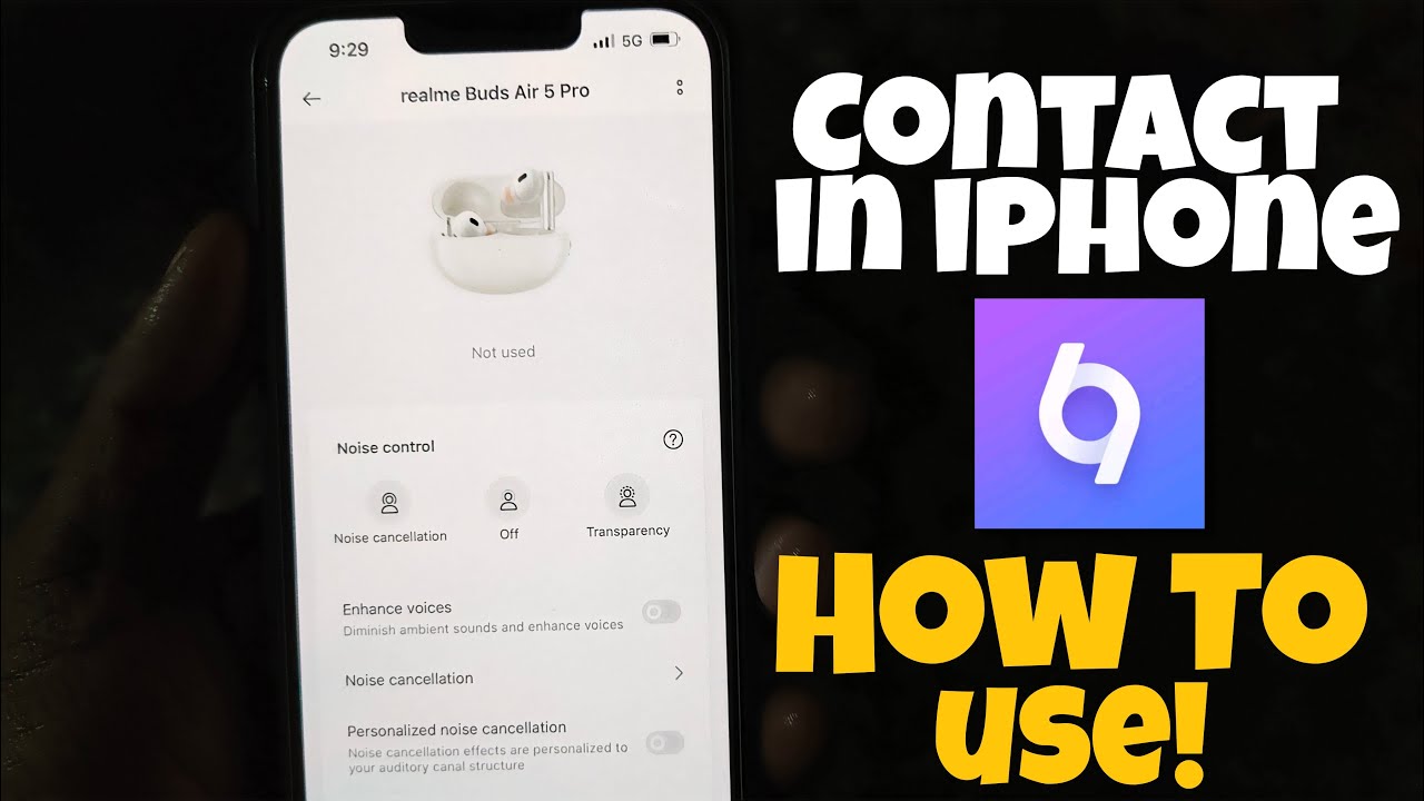iPhone me Realme Air Buds 5 Pro kaise connect kare Realme link App ...