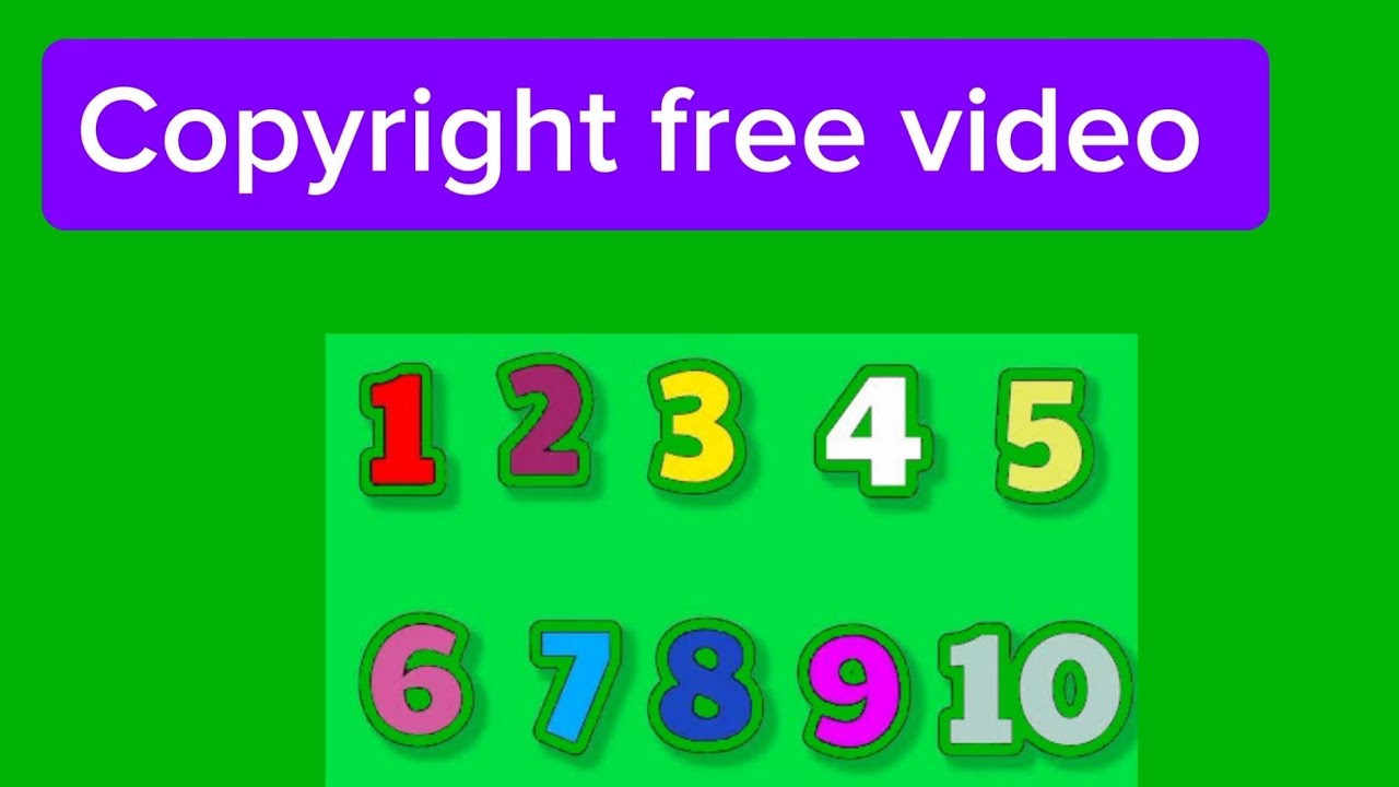 "1 to 10 Counting with Green Screen | Learn Numbers for Kids | Free for ...