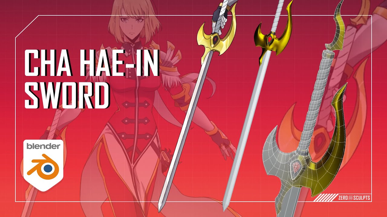 Cha Hae In Sword - Blender Timelapse - YouTube