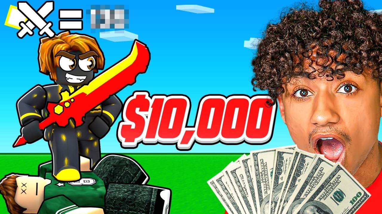 I Gave Minibloxia $10,000 For EVERY KILL In Roblox Bedwars.. - YouTube
