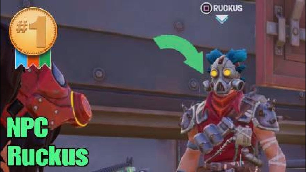 Where to Find Fortnite NPC Ruckus - Fortnite Chapter 5 Season 3 - YouTube