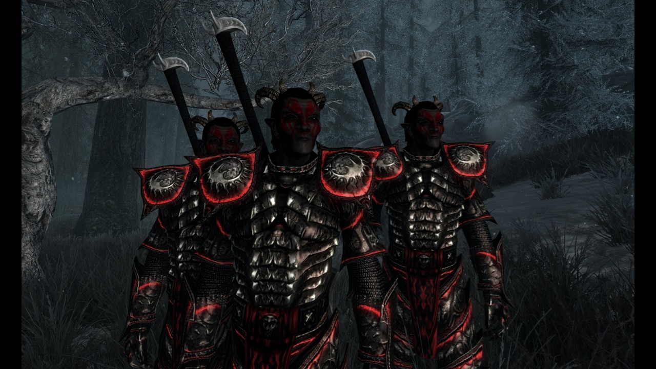 [Skyrim] Dremora Lords VS Mages (Necro Sanctuary) - YouTube