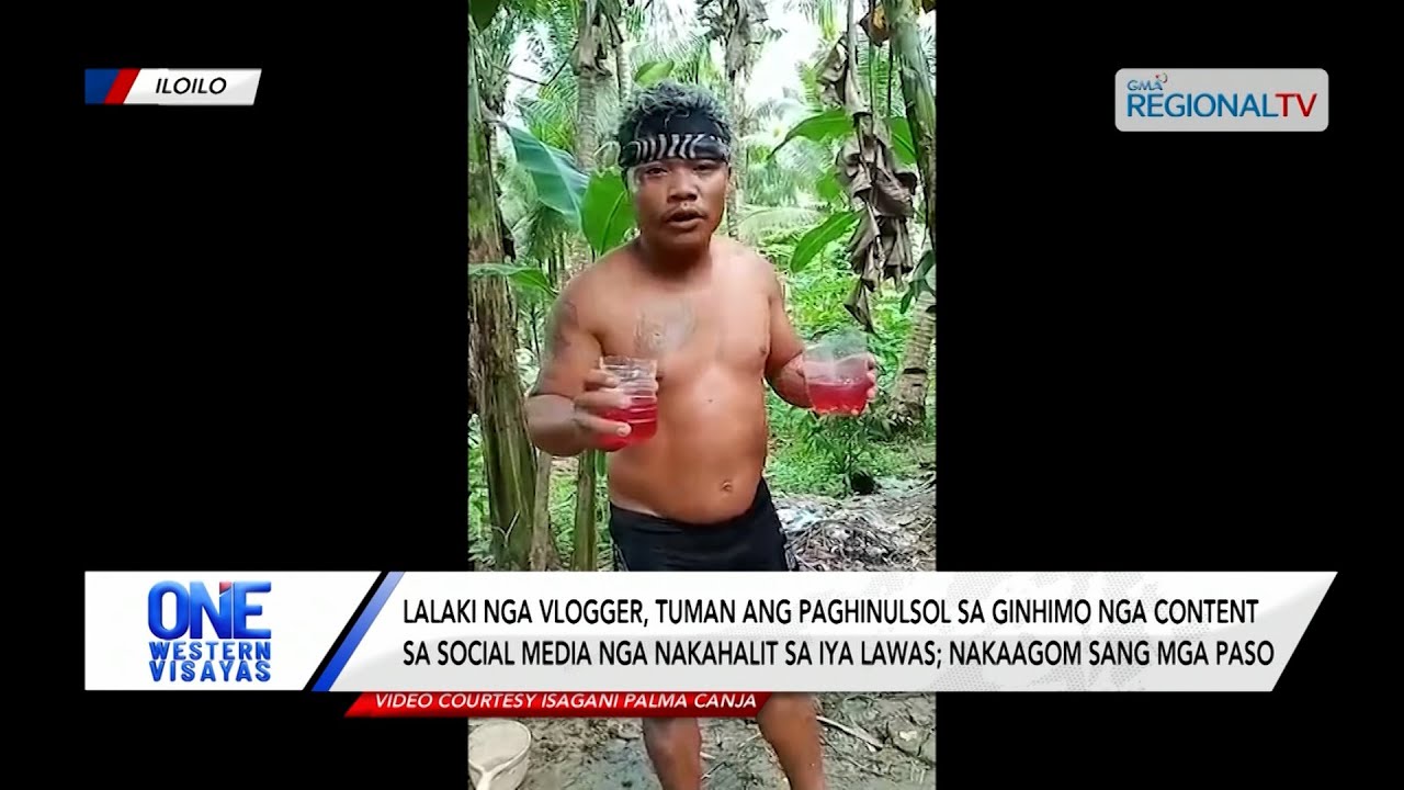 One Western Visayas: Lalaki nga vlogger tuman ang paghinulsol sa ...