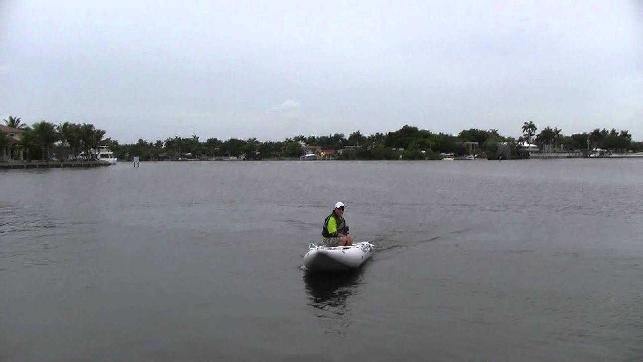 Portable 55lbs Electric Trolling Outboard Motor for Kayak, Canoe ...