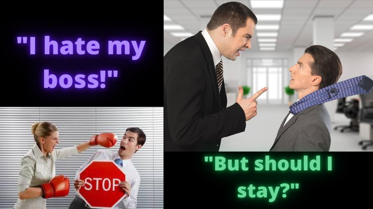 My Boss Is Condescending, Should I just Quit? - YouTube