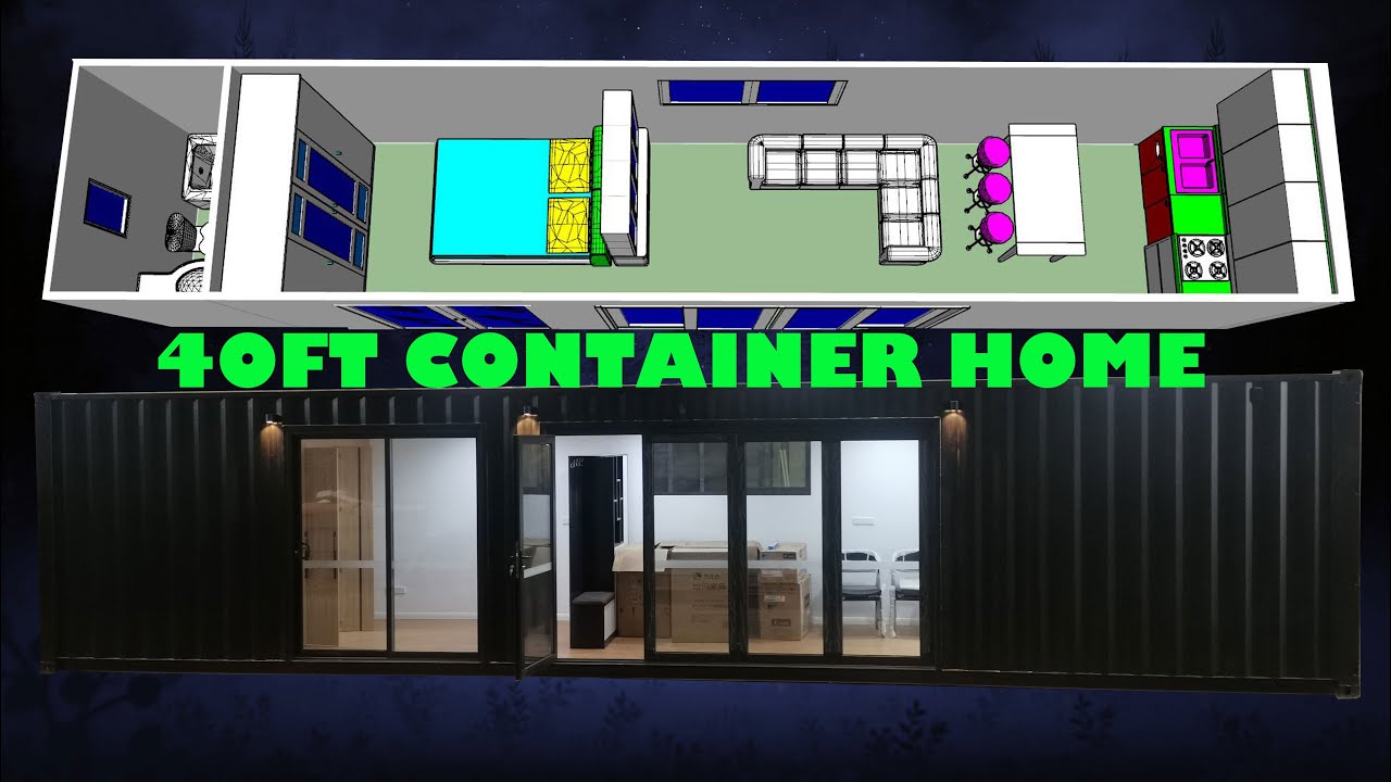 container house tiny home production prosess time-lapse video| how ...