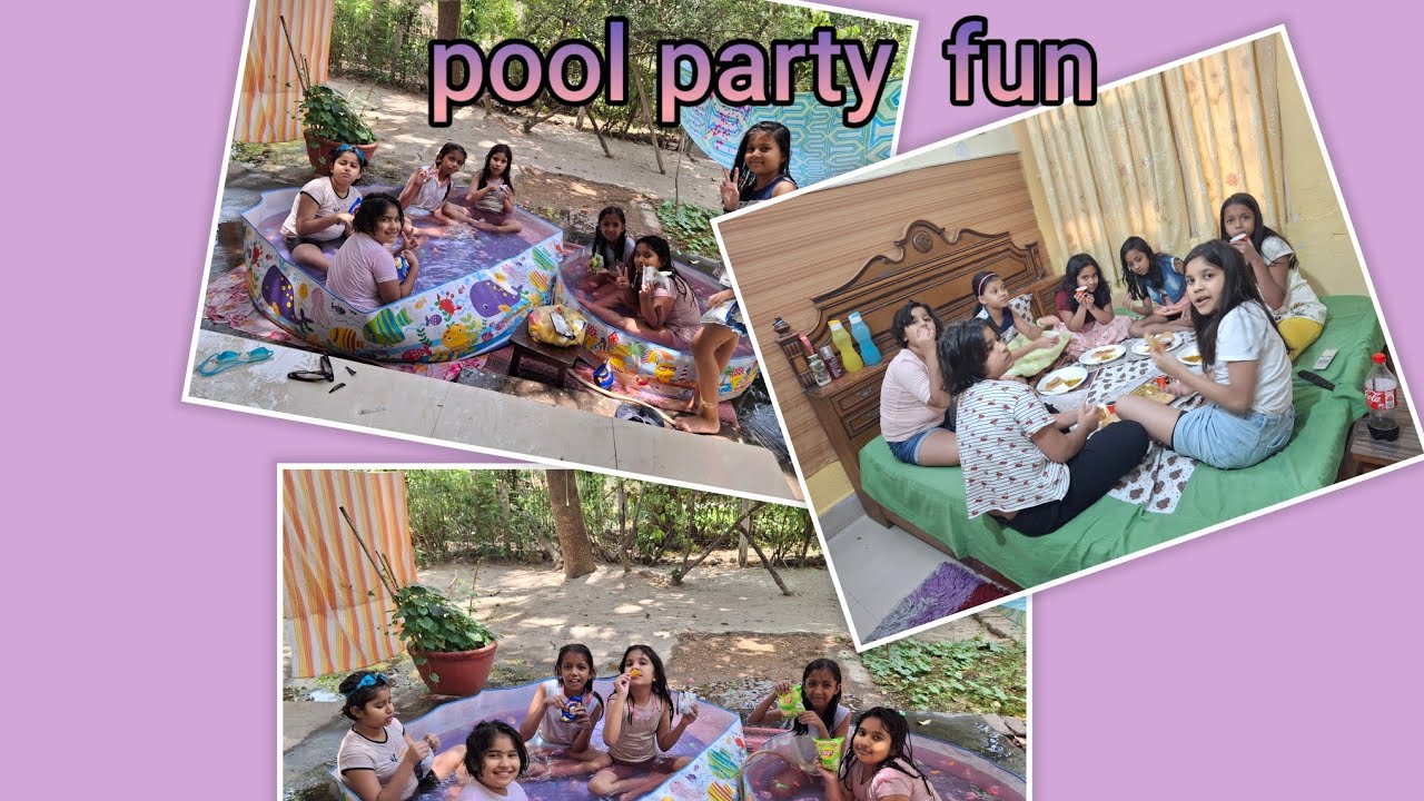 # fun done in pool party with my crazy besties# lot of fun # nitya ...