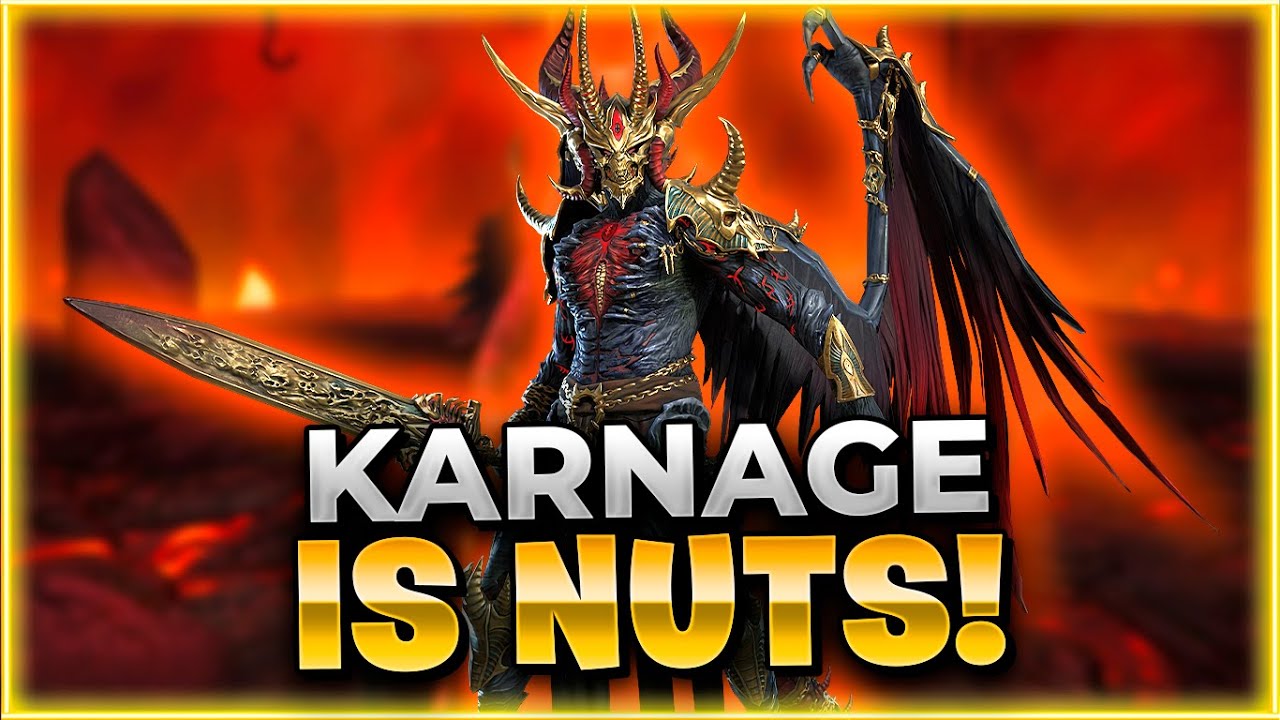 BUILD HIM LIKE THIS!! Karnage Is Actually Solid... Raid: Shadow Legends ...