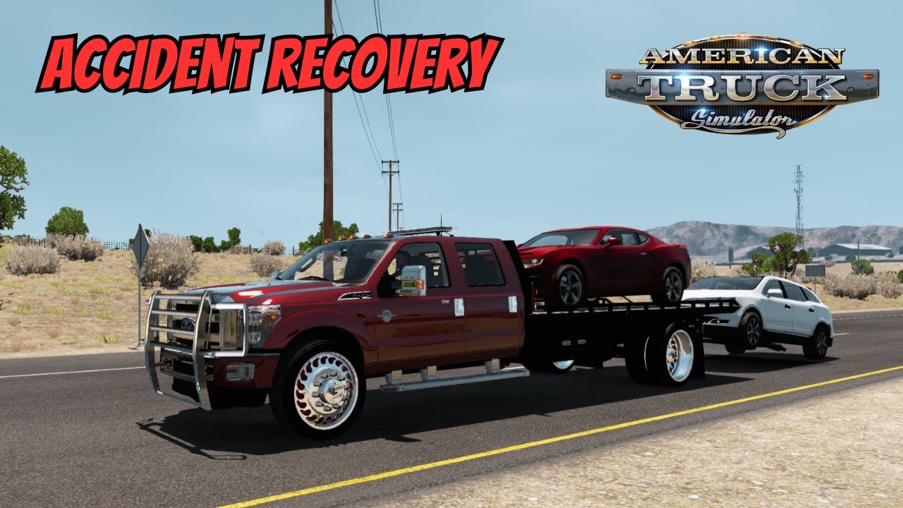 Recovering Cars from a accident scene in American Truck Simulator #ats ...