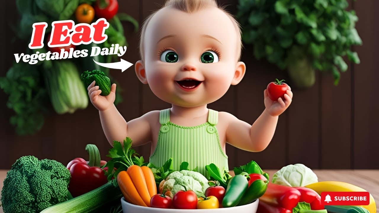 I Eat Vegetables Daily | Vegetables Song | Nursery Rhymes for Babies😊 ...
