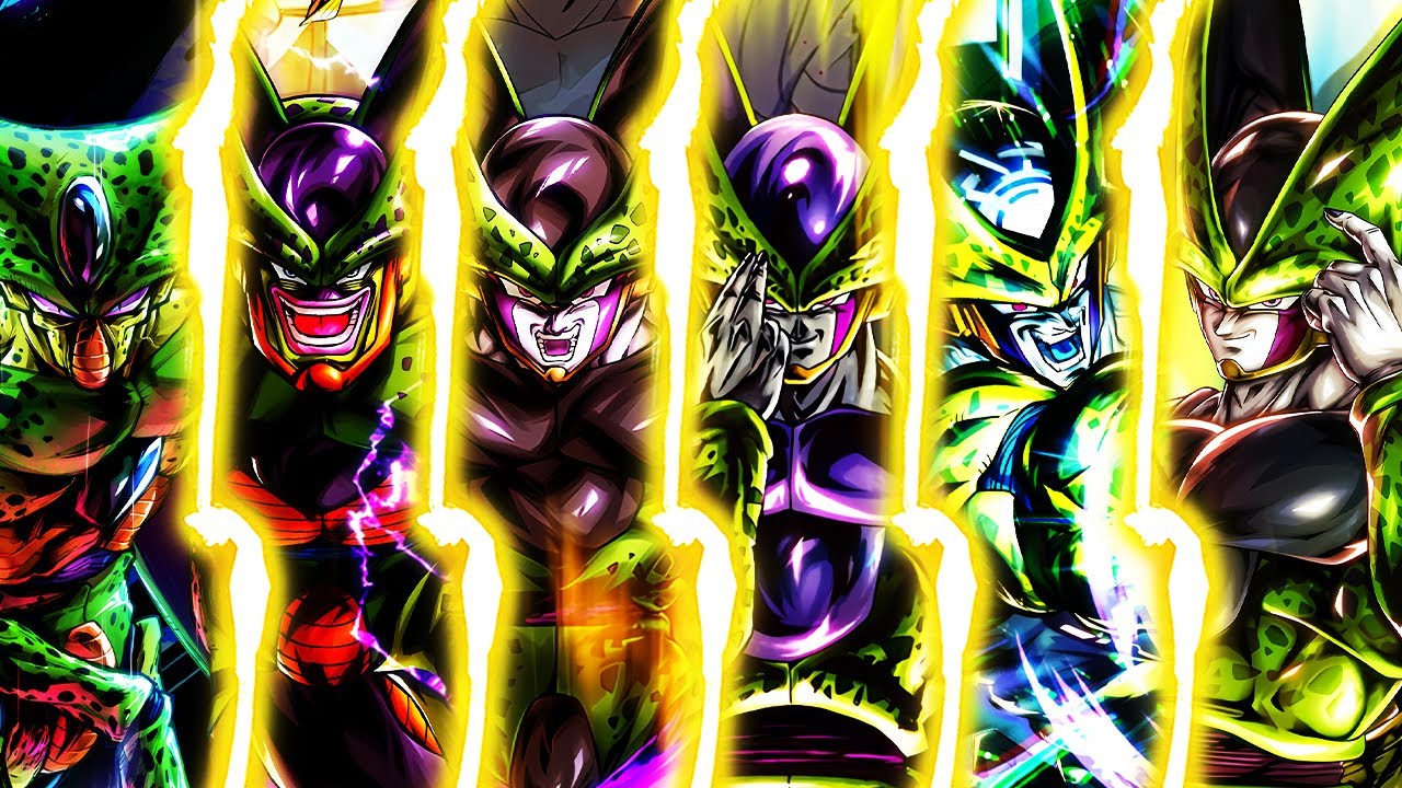 The FULL Cell Evolution Team in Dragon Ball Legends - YouTube