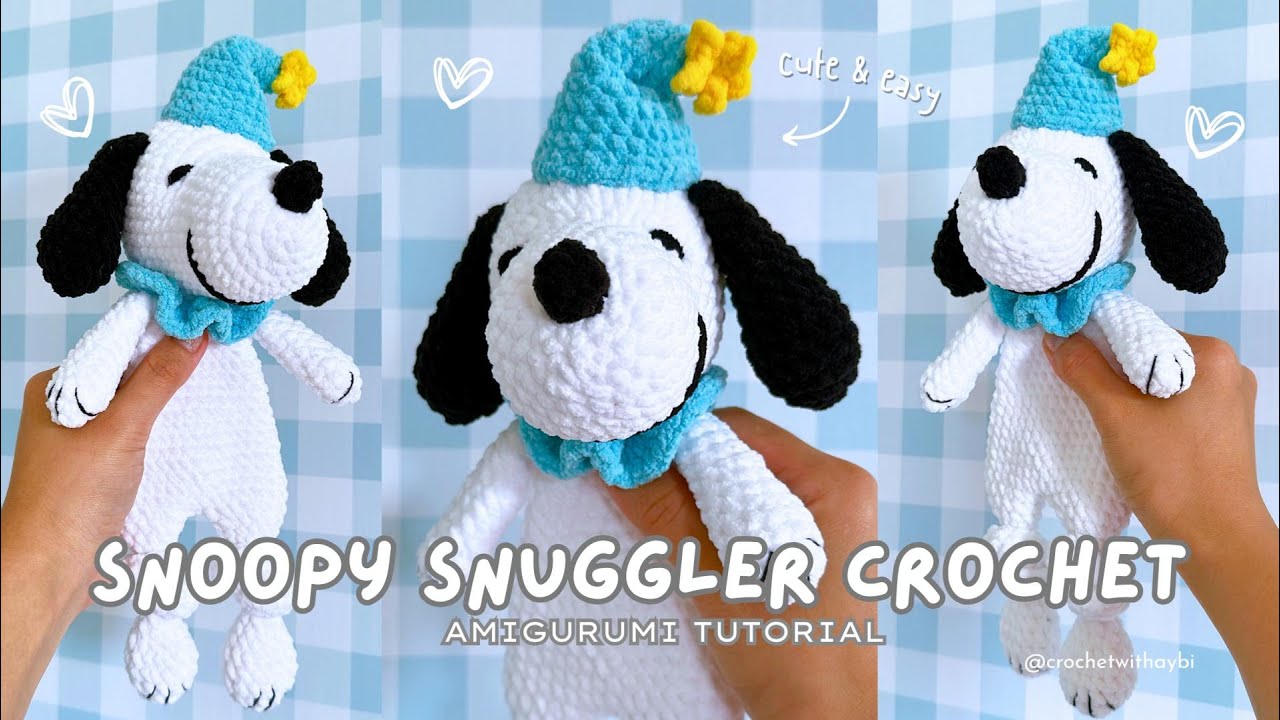 Snoopy Snuggler Crochet Part 2 | Step-by-Step Free Pattern & Tutorial ...