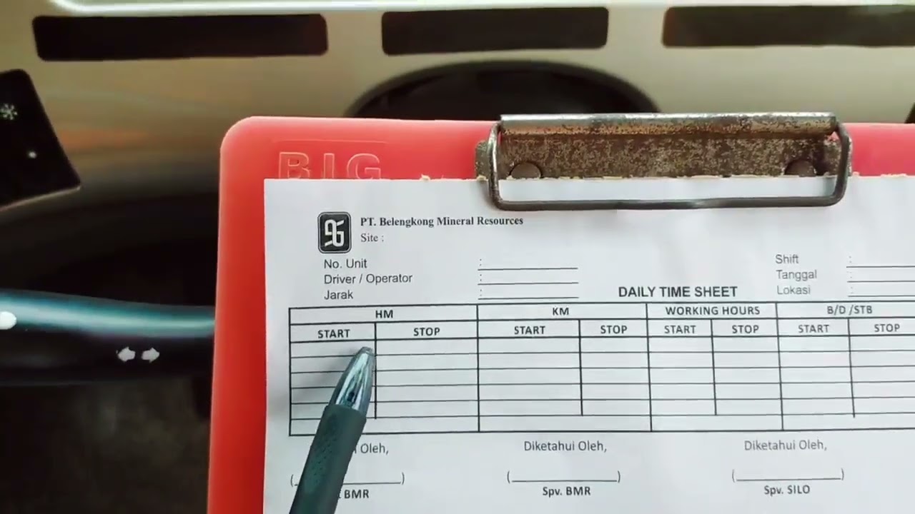 CARA MENGISI FORM P2H DUMP TRUCK - YouTube