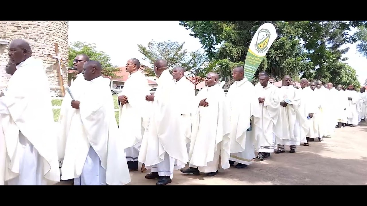 Over 206 Priests from Mbarara Archdiocese in a precession into ...