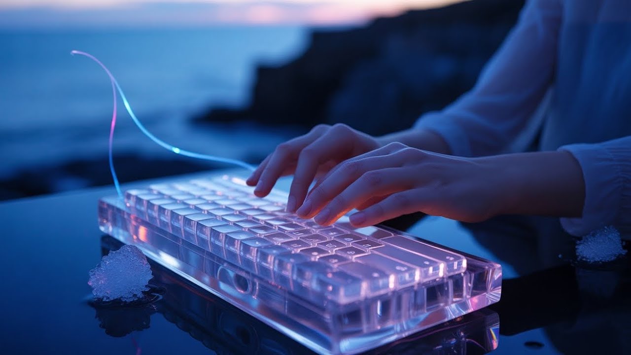 🌌 Jelly + Glass + Ice | Cinematic Keyboard Typing#keyboard #cinmatic # ...