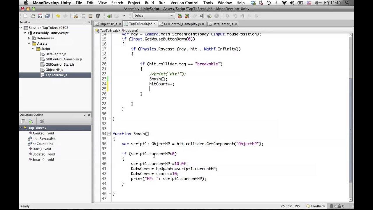 Tap To Break Unity Game Tutorial 15 of 16 - Level Completed Menu: Hit Speed - YouTube