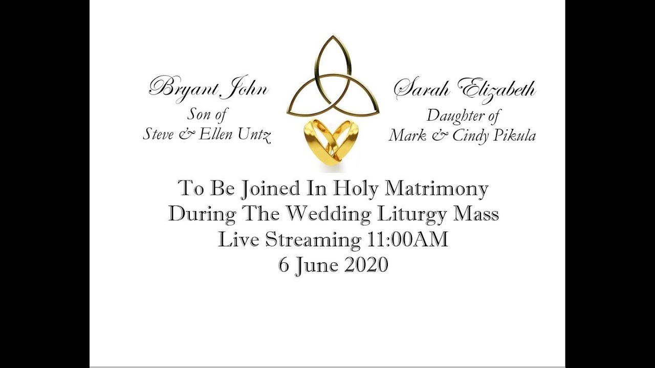 Bryant Untz & Sarah Pikula | Wedding Ceremony | St. Patrick, Oak Grove ...