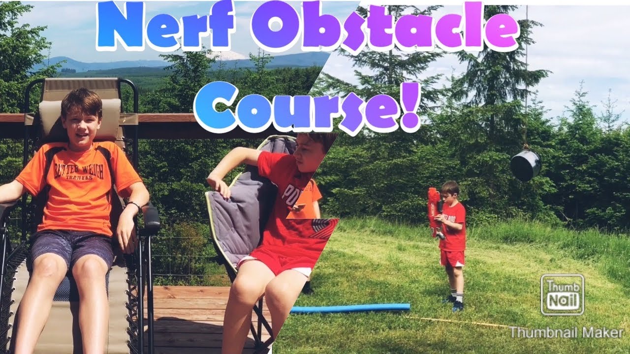 Nerf Obstacle Course! - YouTube