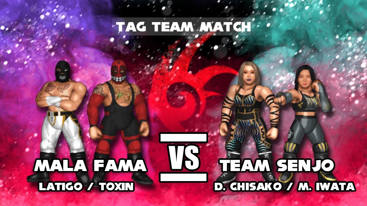 Fire Pro Wrestling World || Latigo & Toxin vs DASH Chisako & Mika Iwata ...