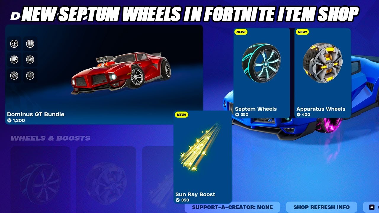 *NEW* Septum Wheels, Sun Ray Boost & Apparatus Wheels In The Fortnite ...