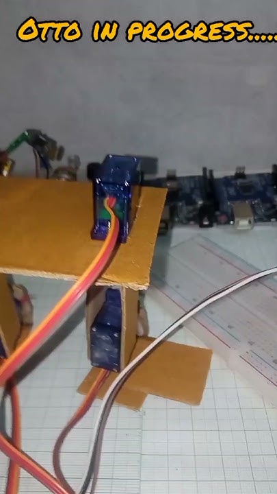 DIY cardboard OTTO in progress...#arduino #robot #robotics #easy electronics - YouTube