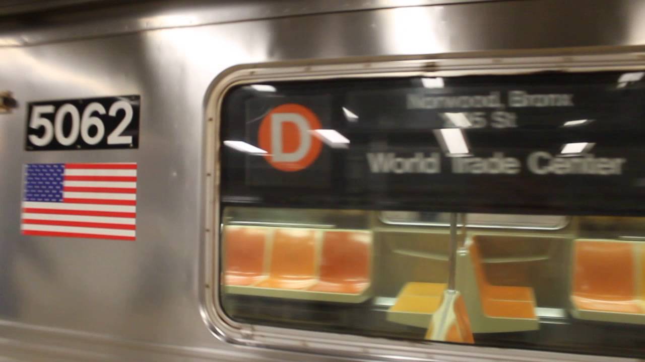 MTA New York City Subway R68A D Train enters Canal Street (A/C/E) - YouTube