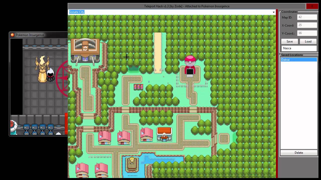 Pokemon Insurgence | Teleport Hack [+Download] - YouTube