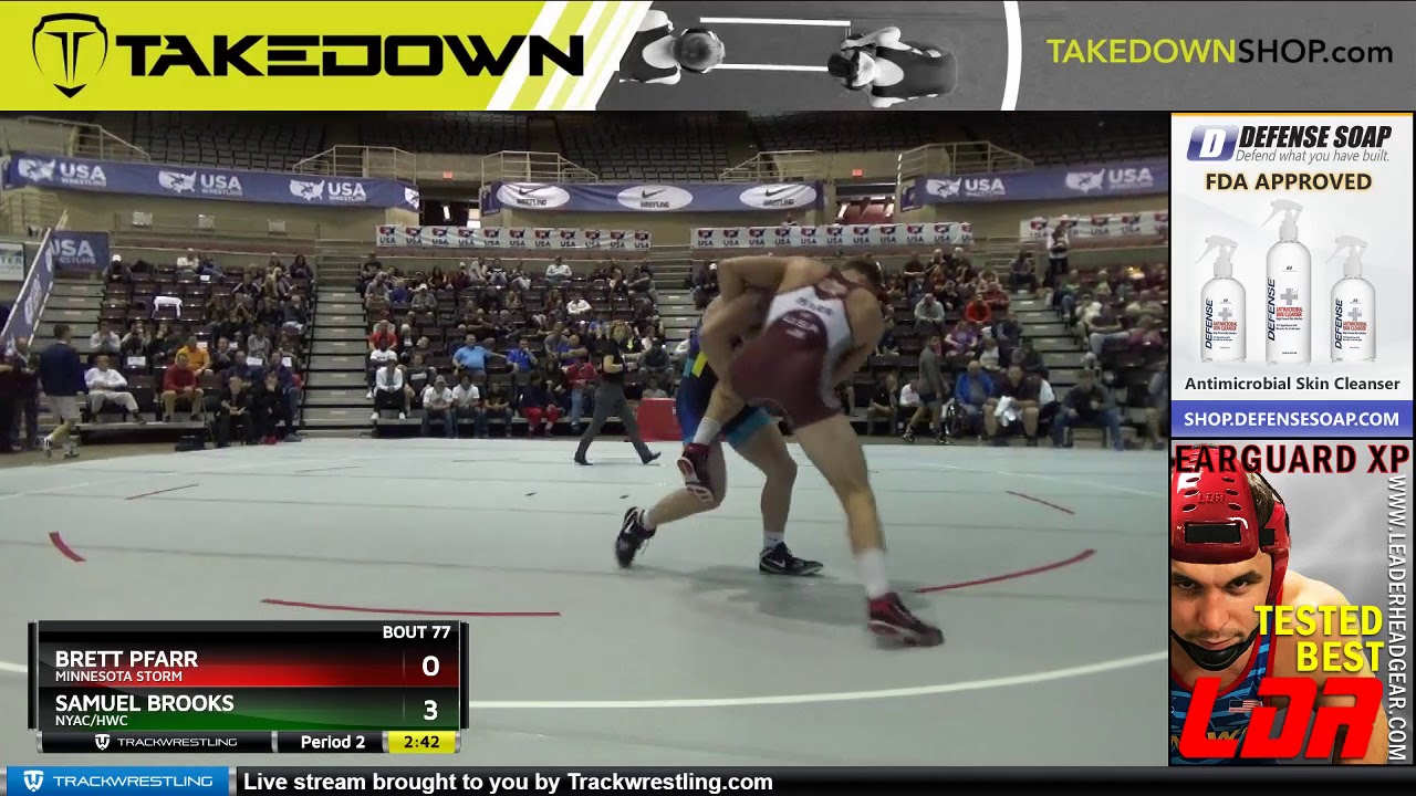 86 KG Brett Pfarr Minnesota Storm Vs Samuel Brooks NYAC-HWC - YouTube