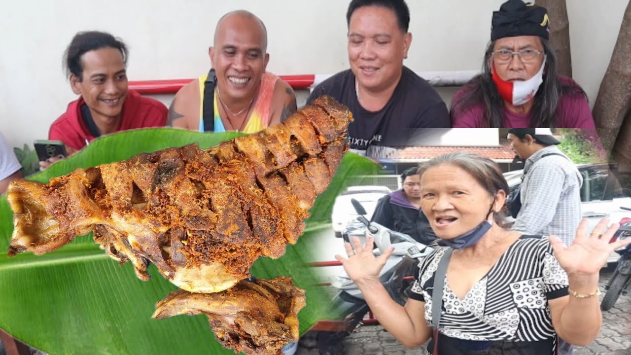 KEPALA BABI VIRAL...LAGI ASIK MAKAN KEPALA BABI GORENG TIBA TIBA ...