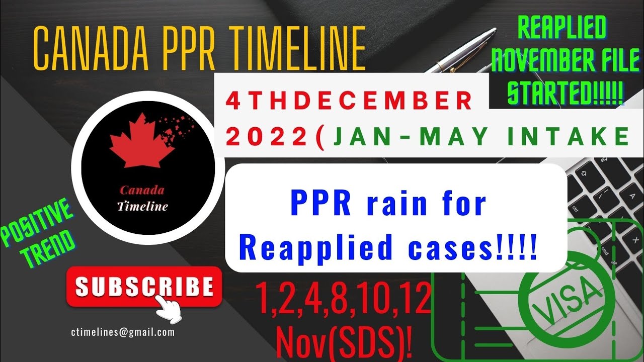 4TH DECEMBER PPR Timeline, PPR Timeline Canada, PPR Timeline Today ...