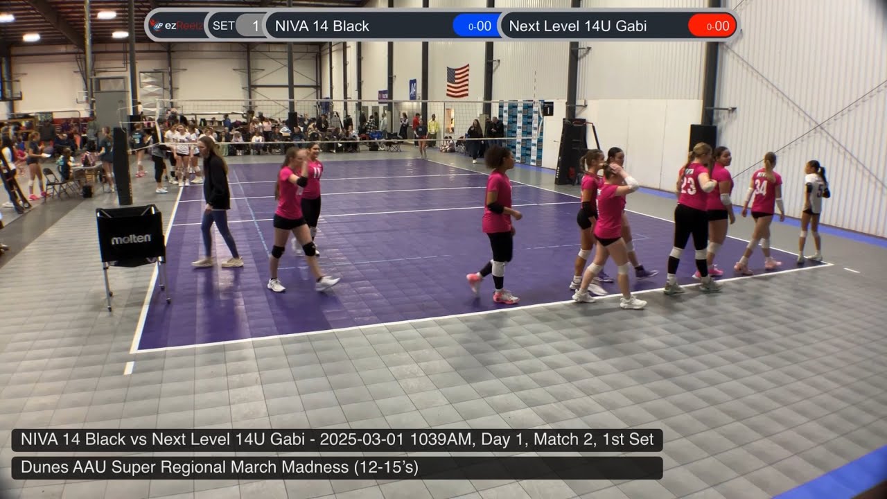 2025 Dunes AAU Super Regional - NIVA 14 Black v Next Level 14U Gabi - D1/M2/S1 - 3/1/25 - YouTube