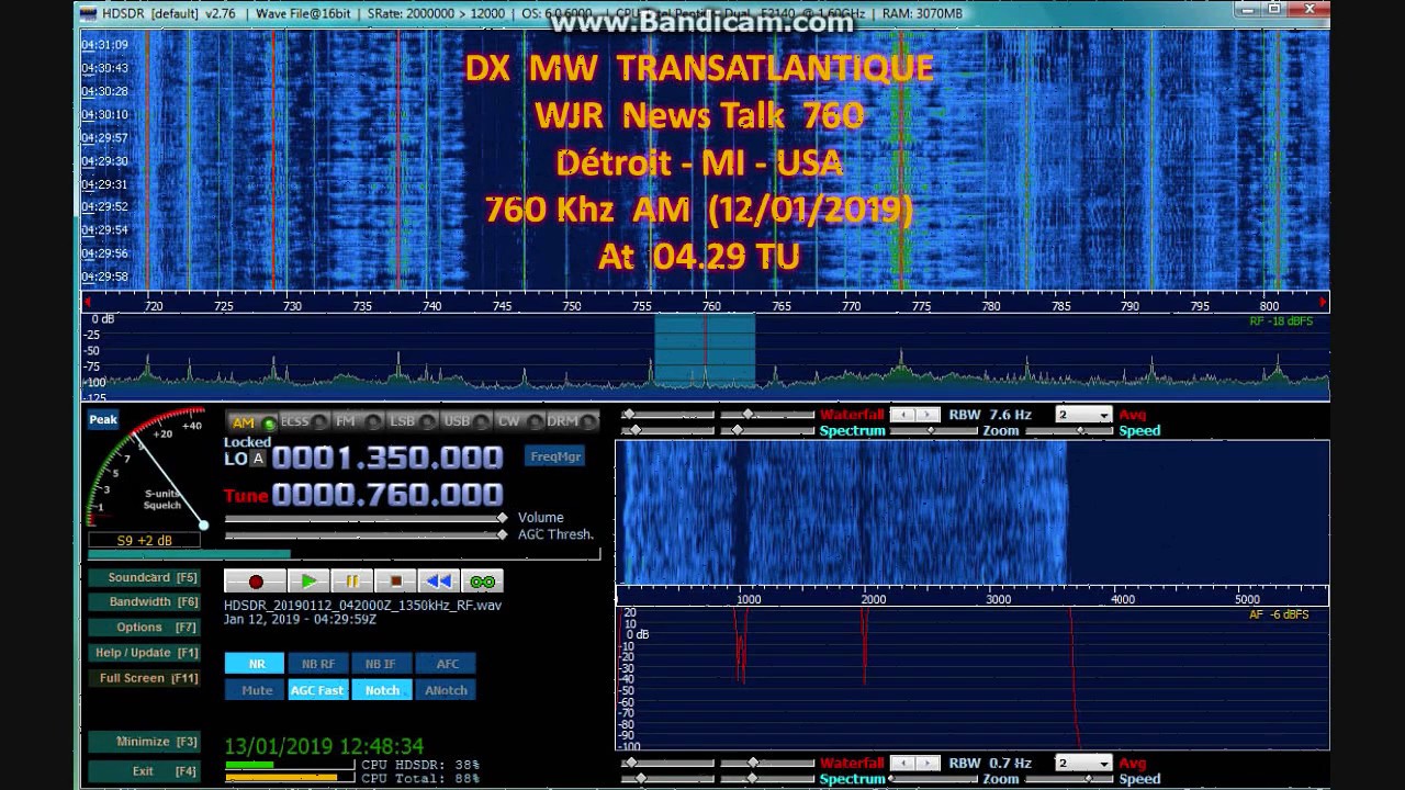WJR News Talk - Detroit MI - 760 Khz - DXing from FRANCE - YouTube