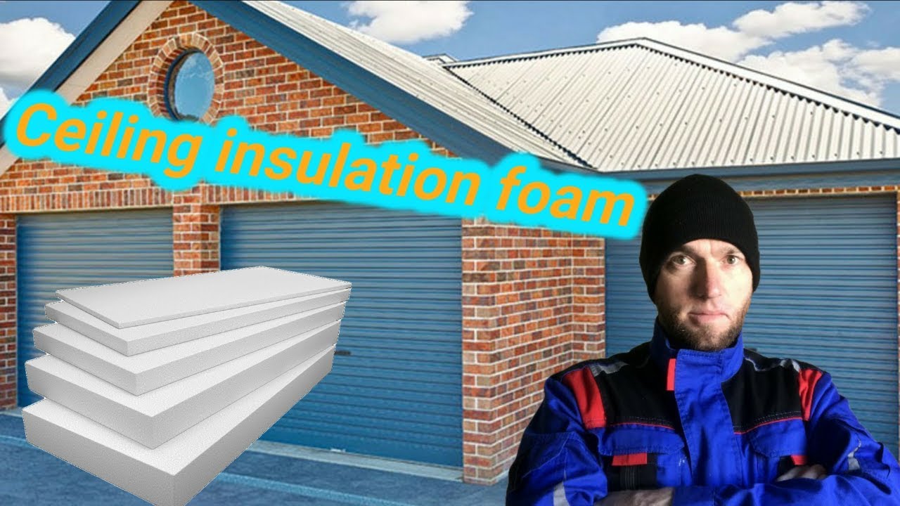 Insulation of the ceiling with polystyrene. How to insulate a garage ...