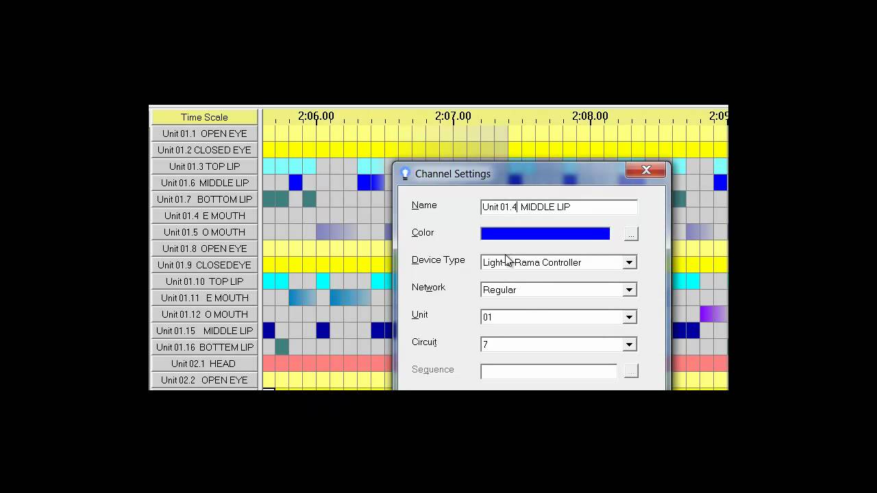 Customize our light o rama sequences to fit your show. - YouTube