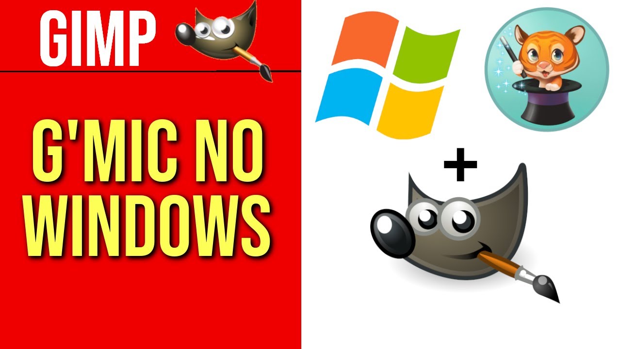 Como instalar o G'Mic no Gimp no WINDOWS - YouTube