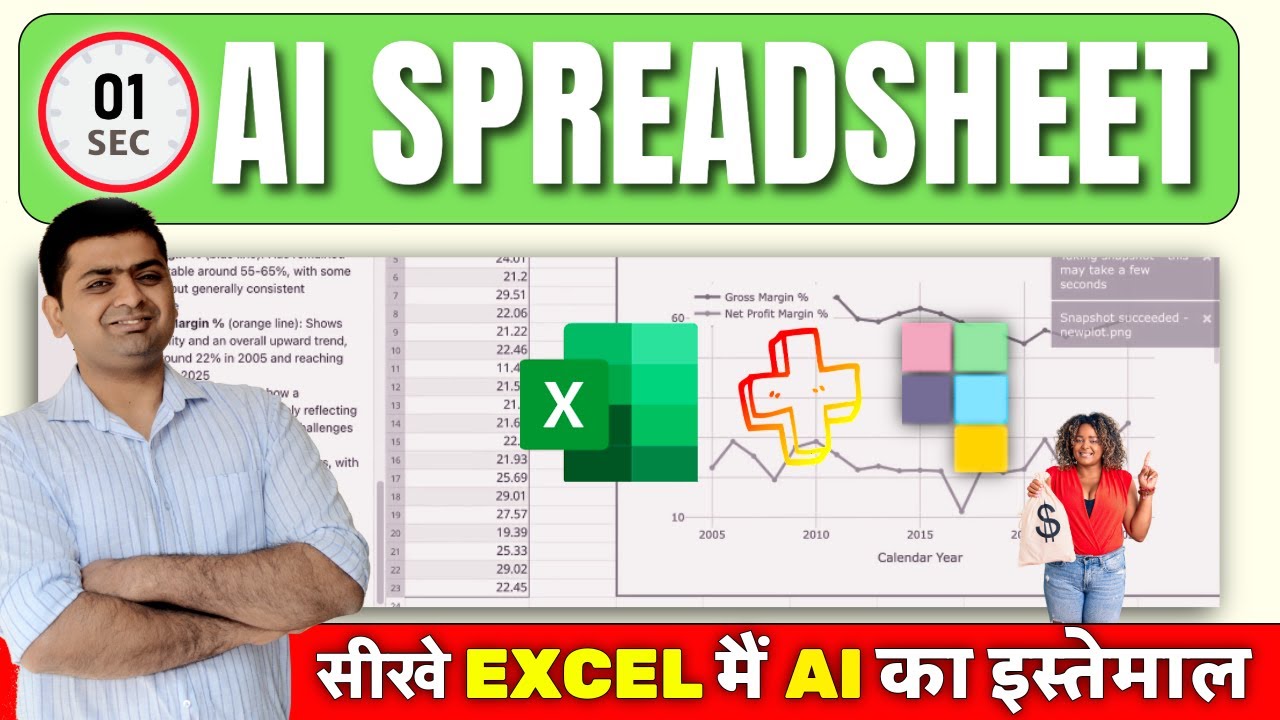 Excel Dashboard using AI || Excel AI Spreadsheet For Free !! - YouTube