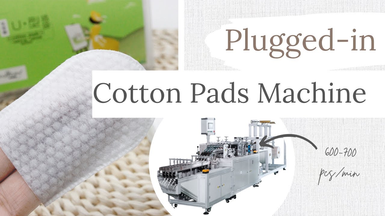 Plugged-in Cotton Pads Making Machine | a special kind of cotton pad ...