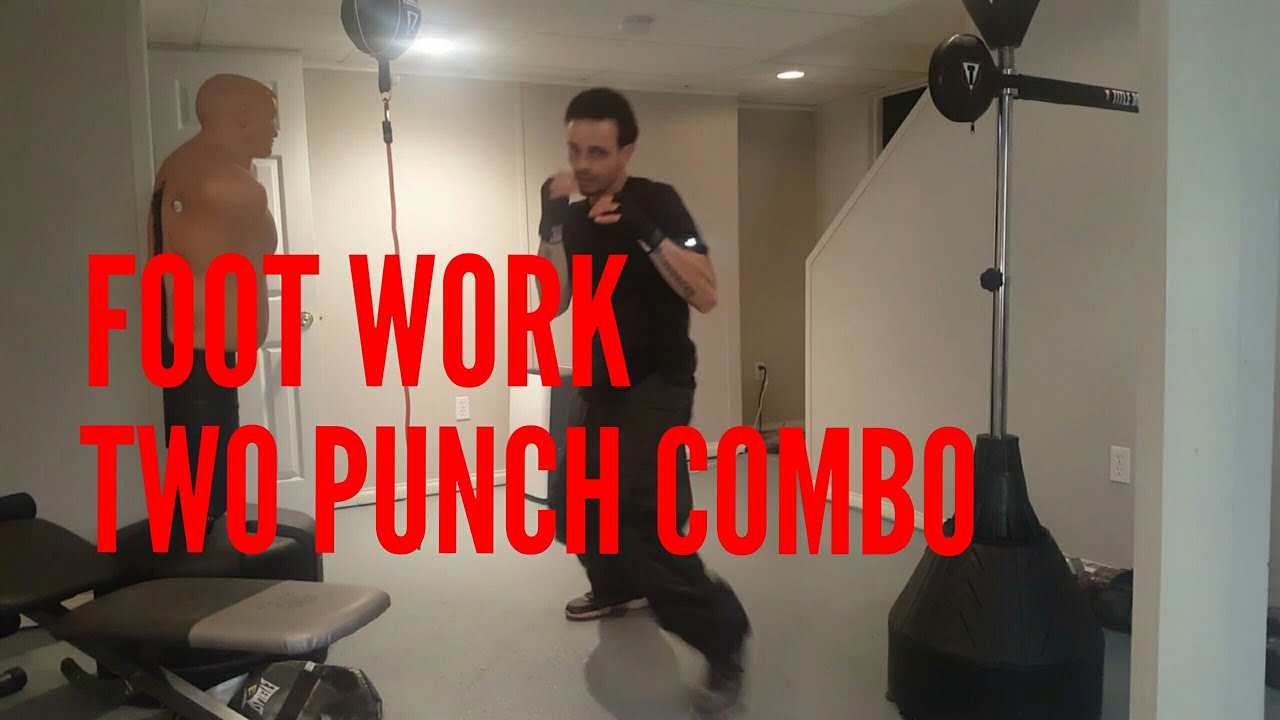 TWO PUNCH COMBO PROFESIONAL FOOT WORK - YouTube