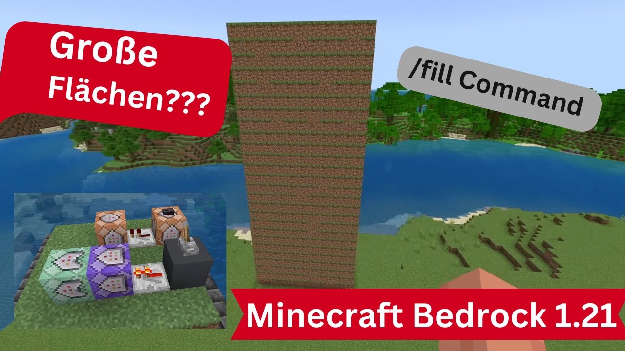 Minecraft Bedrock 1.21 /Fill Command Große Flächen in Minecraft ...