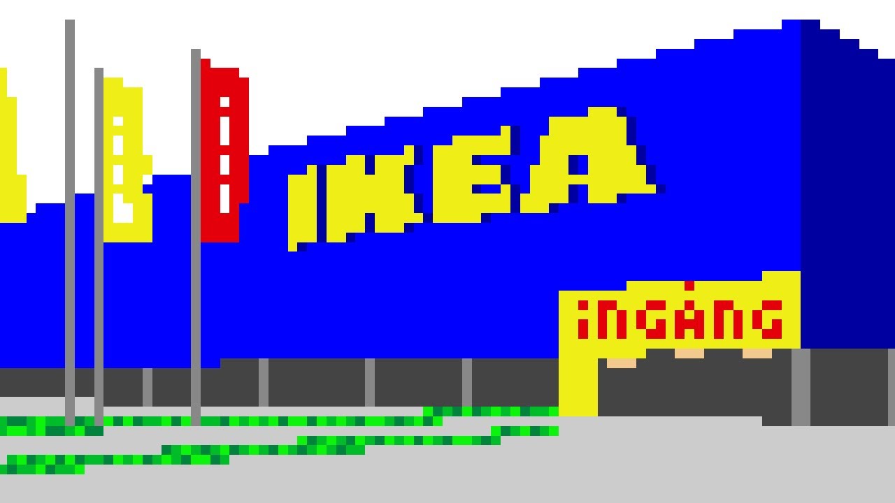 SCP-3008 (infinite ikea) Pixel Art Timelapse - YouTube