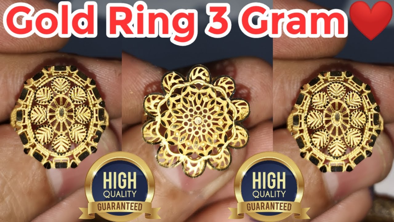 3 gram gold ring designs | gold ring with price | gold rings designs ...