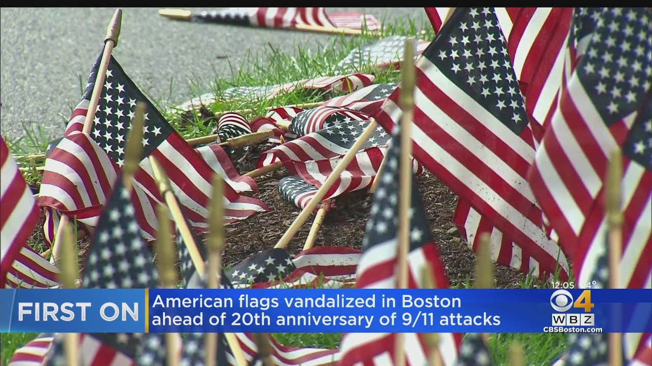 'Heartbreaking,' American Flags In Boston Public Garden Honoring 9/11 ...