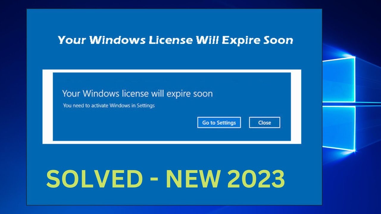 How To Fix Your Windows License Will expire Soon In Windows 10/11/8 ...