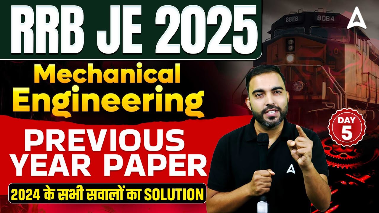RRB JE 2025 Mechanical Engineering PYQ | RRB JE PYQ's | 2024 Paper Full ...