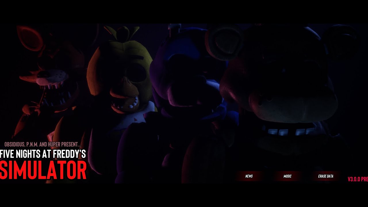 playing fnaf simulator - YouTube