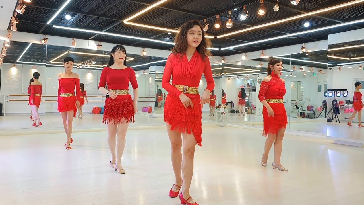 Magic Cha Cha (Beginner) teach line dance | Withus Korea - YouTube