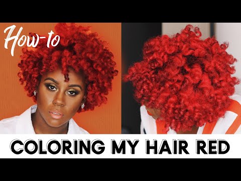 How To Color Natural Black Hair Red