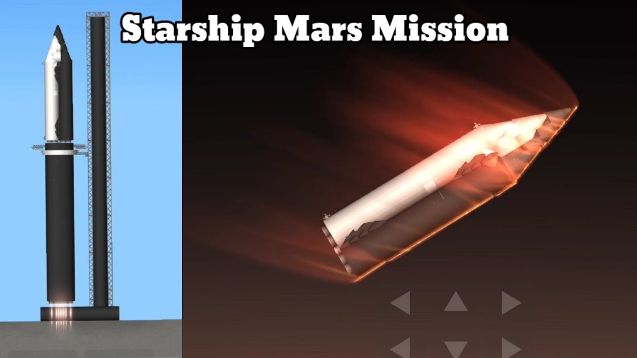 SpaceX Starship Mars mission in SpaceFlight Simulator # ...