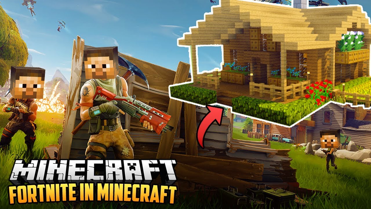 FORTNITE IN MINECRAFT CHALLENGE #2 - Minecraft Mod Challenge - YouTube