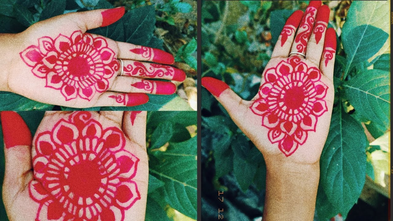 Front Hand Alta Design॥ Easy And Simple Bridal Alta Design 🌼🤩🥰 - YouTube